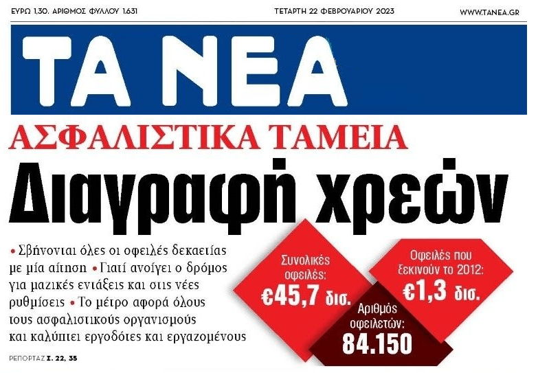 Σε εφαρμογή η 10ετής παραγραφή οφειλών στον ΕΦΚΑ - Κίνημα Υπέρβαση
